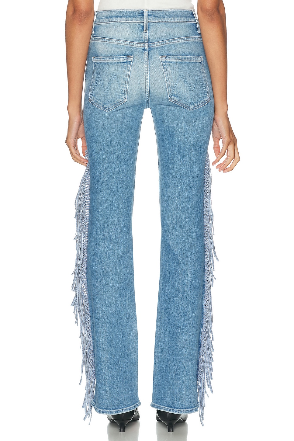 MOTHER Mother The Fringe Desperado Sneak Denim Pants